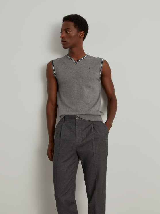 Regular fit chino pants with drawstring - LP004858_985 - LION OF PORCHES
