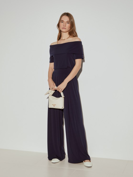 Wide leg fluid pants - LP005690_599 - LION OF PORCHES