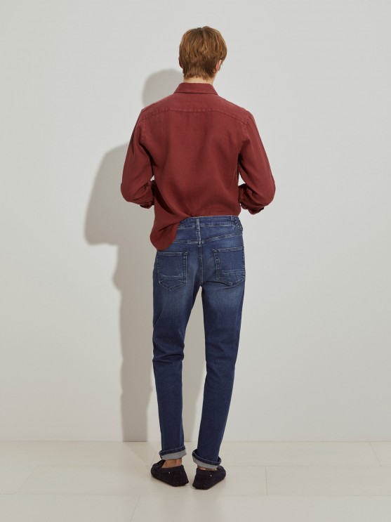 Slim fit denim pants - LP005597_560 - LION OF PORCHES